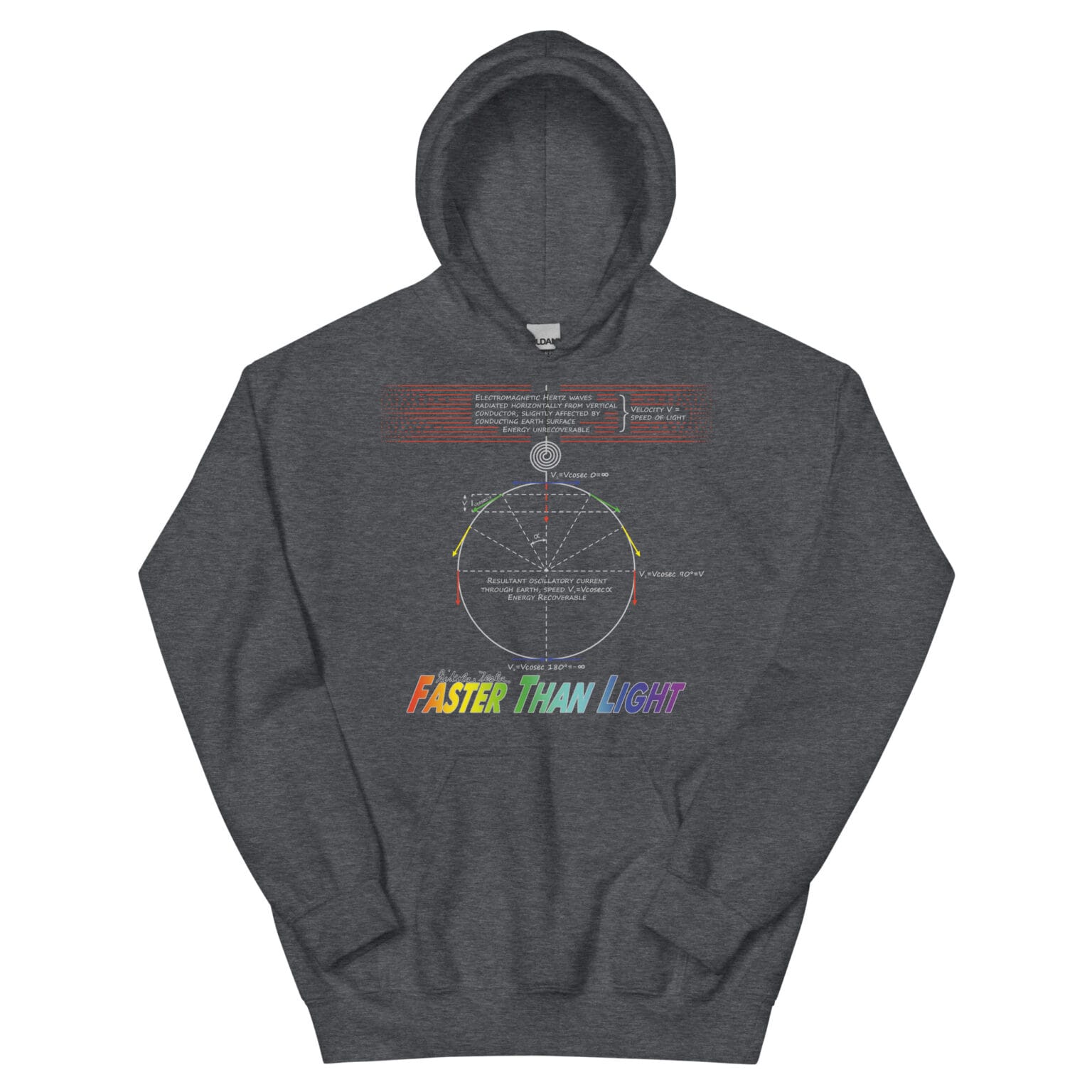 Nikola Tesla Hoodie - Faster Than Light | Tesla Scientific